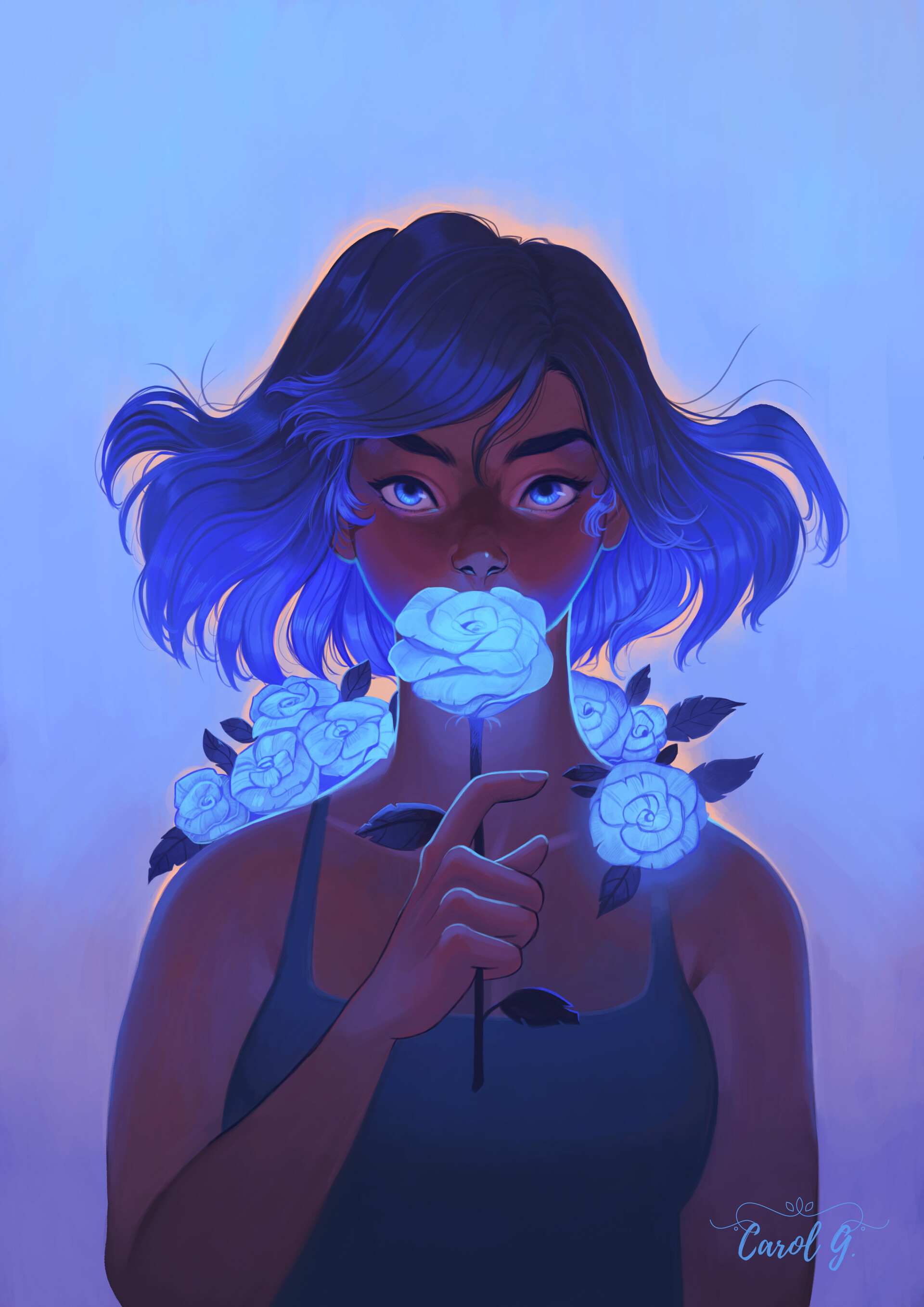 ArtStation - The Blue Flower