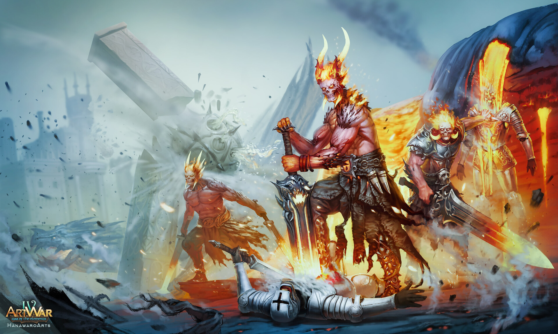 ArtStation - Fire demons