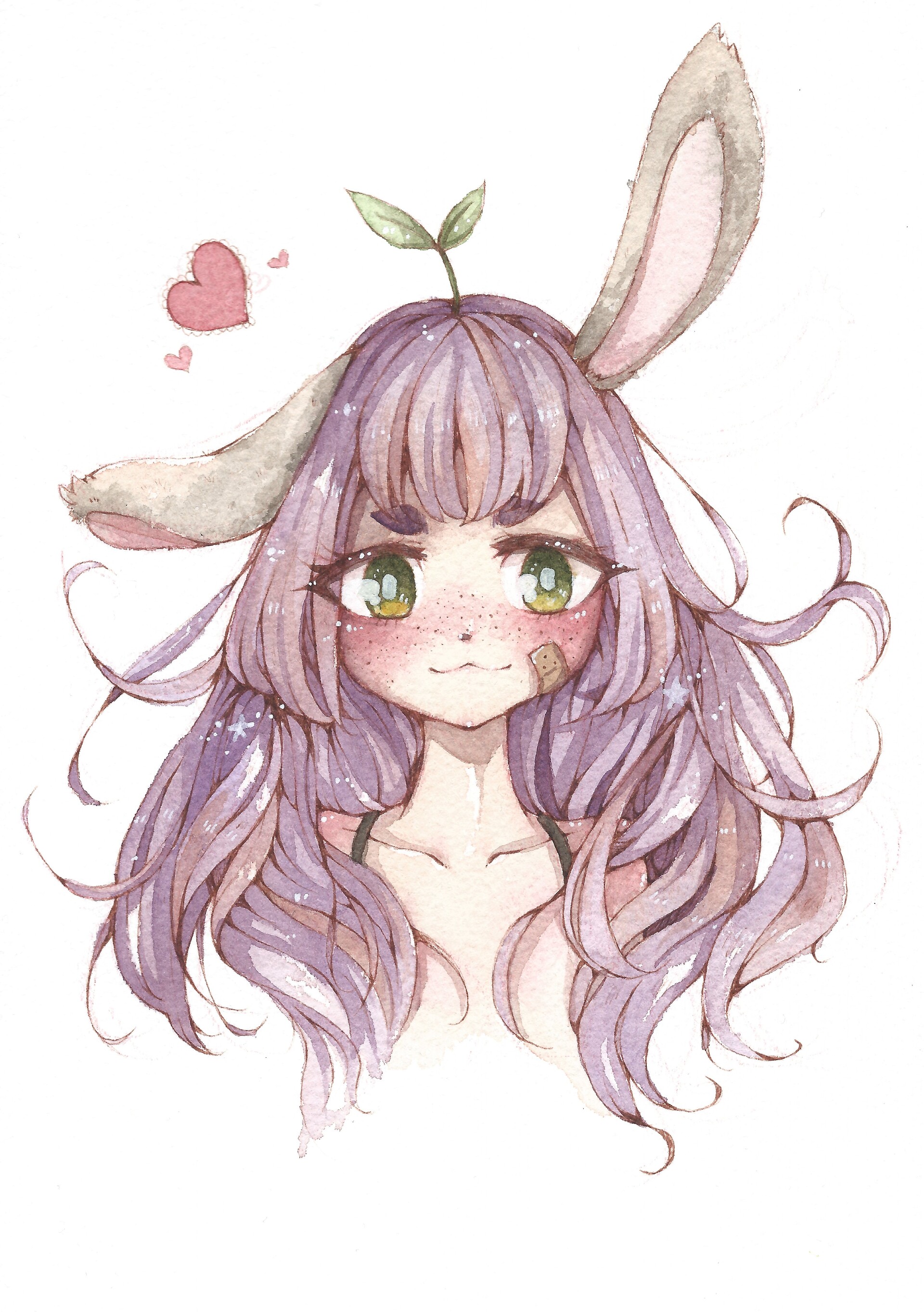 how to draw bunny ears anime