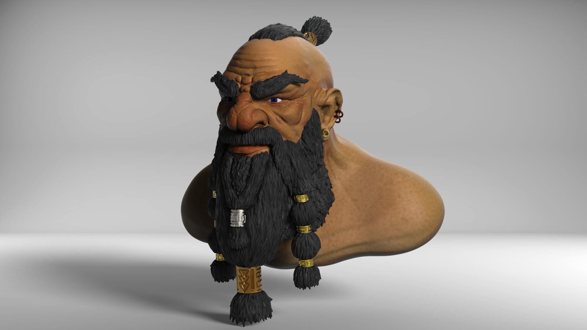 ArtStation - Bearded dwarf