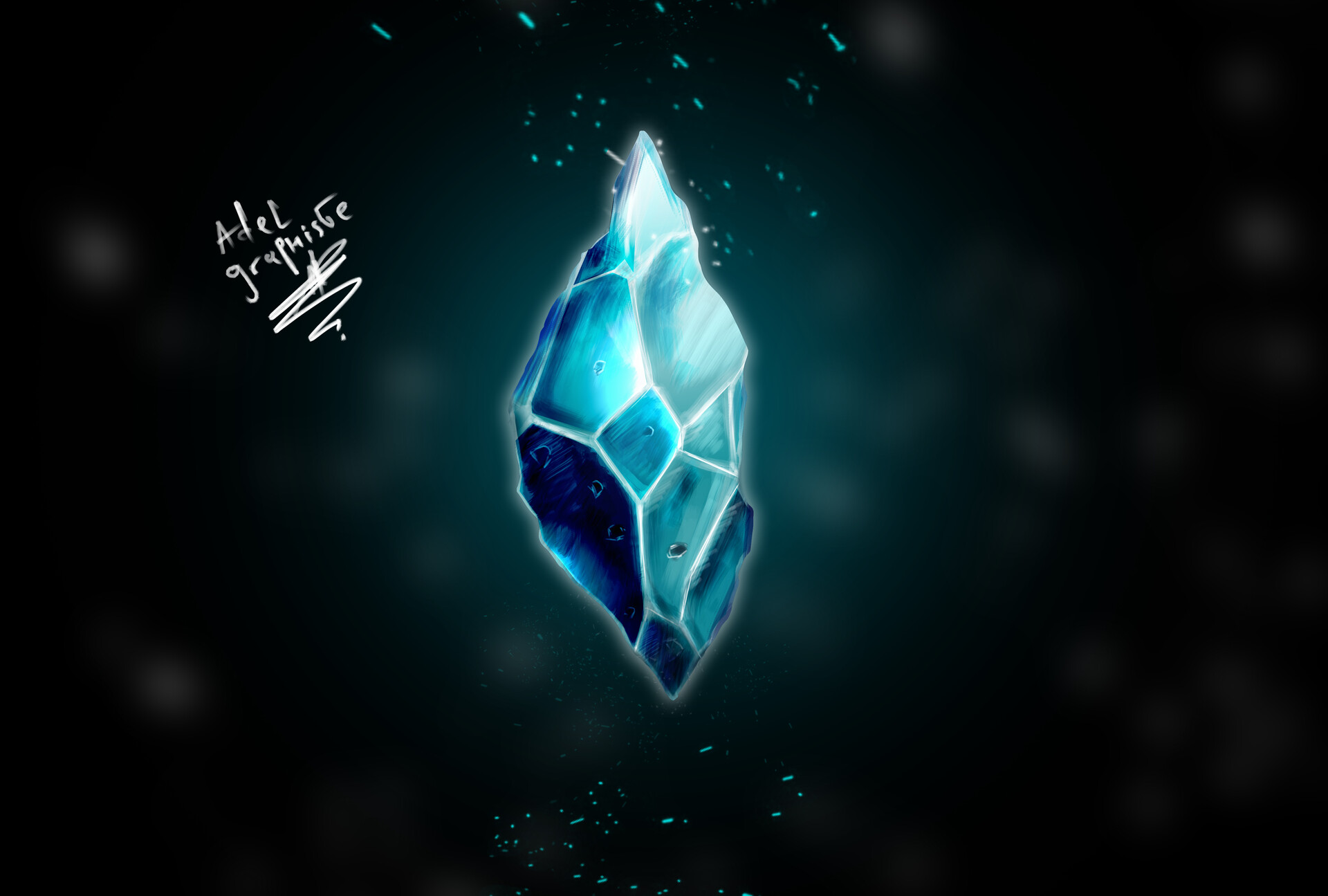 ArtStation - Fragment of ice Digital Painting
