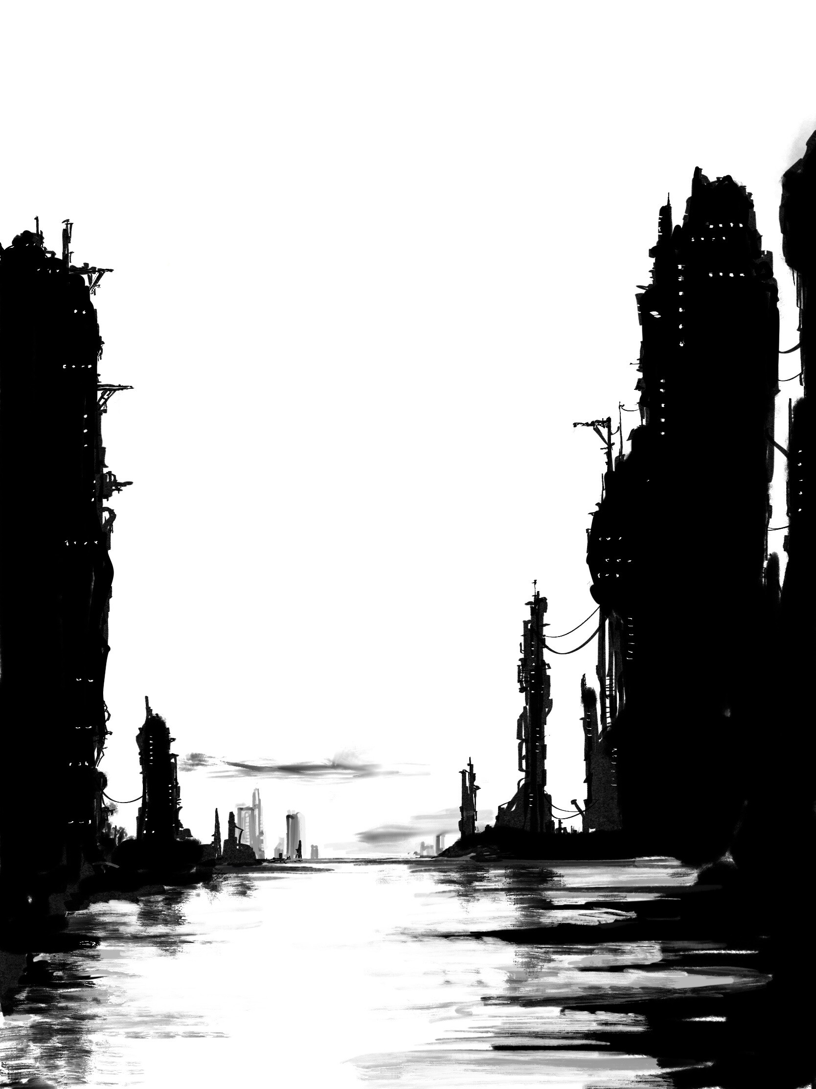 ArtStation - Black buildings