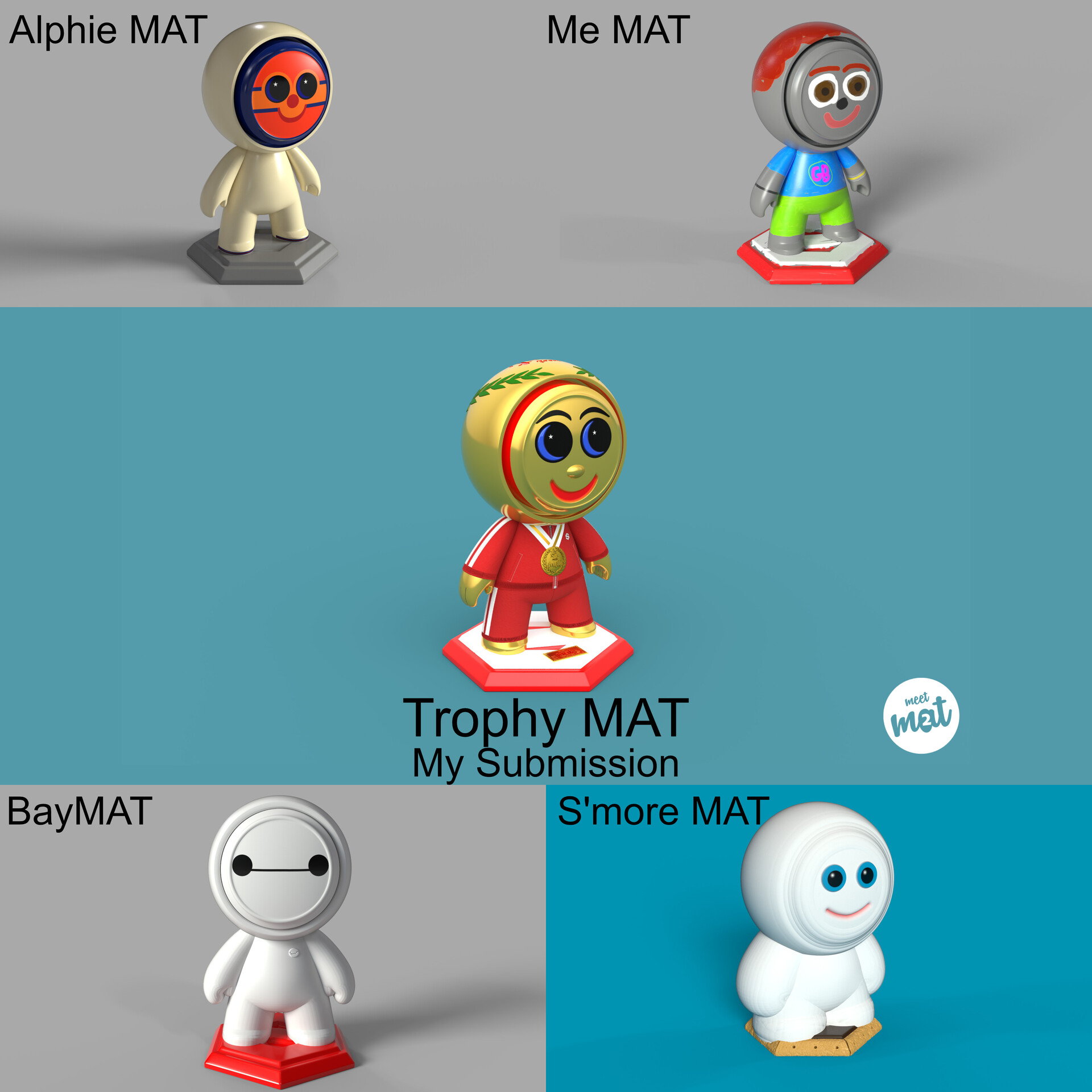 ArtStation - Collection of my Meet MAT 2 Designs