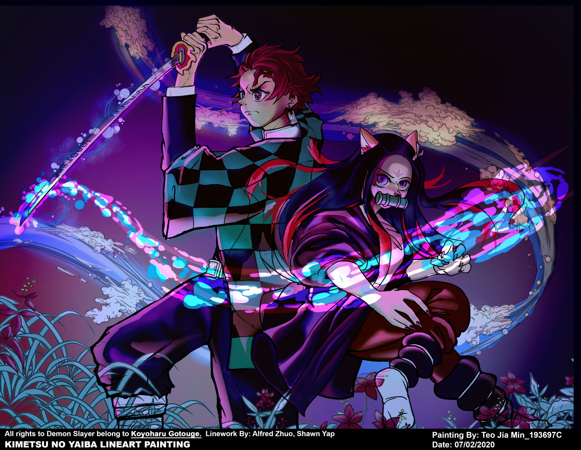 ArtStation - Digital Painting: Demon Slayer