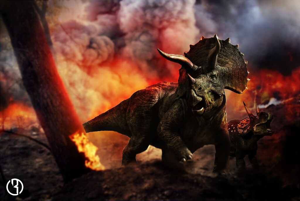 ArtStation - The Extinction Of Dinosaurs (Speed Art)