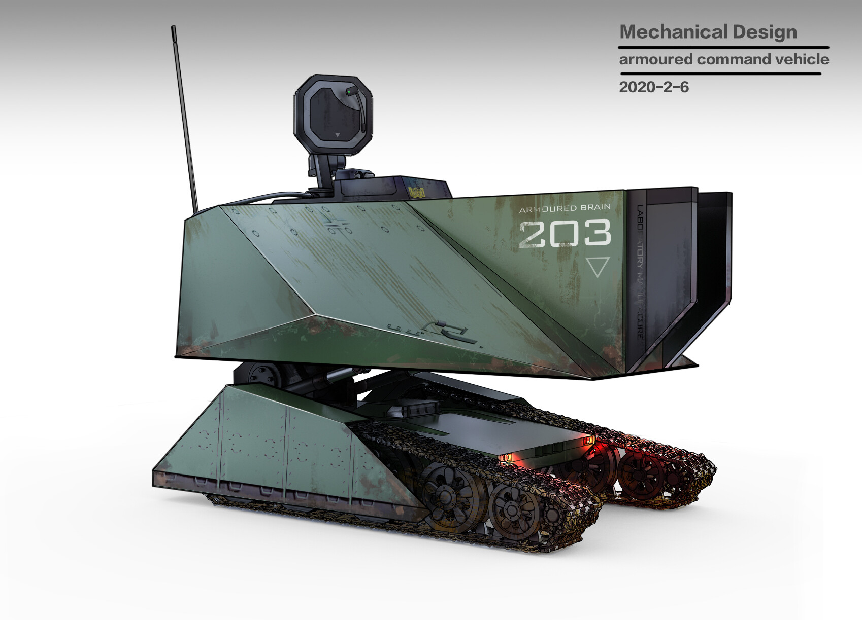 ArtStation - armoured command vehicle
