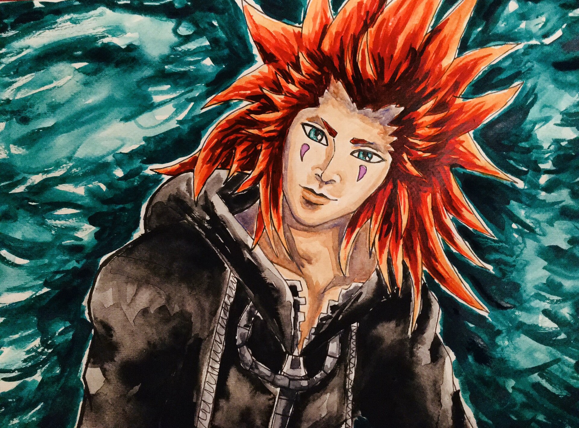 Uma Huseinovic - Axel Watercolor Drawing