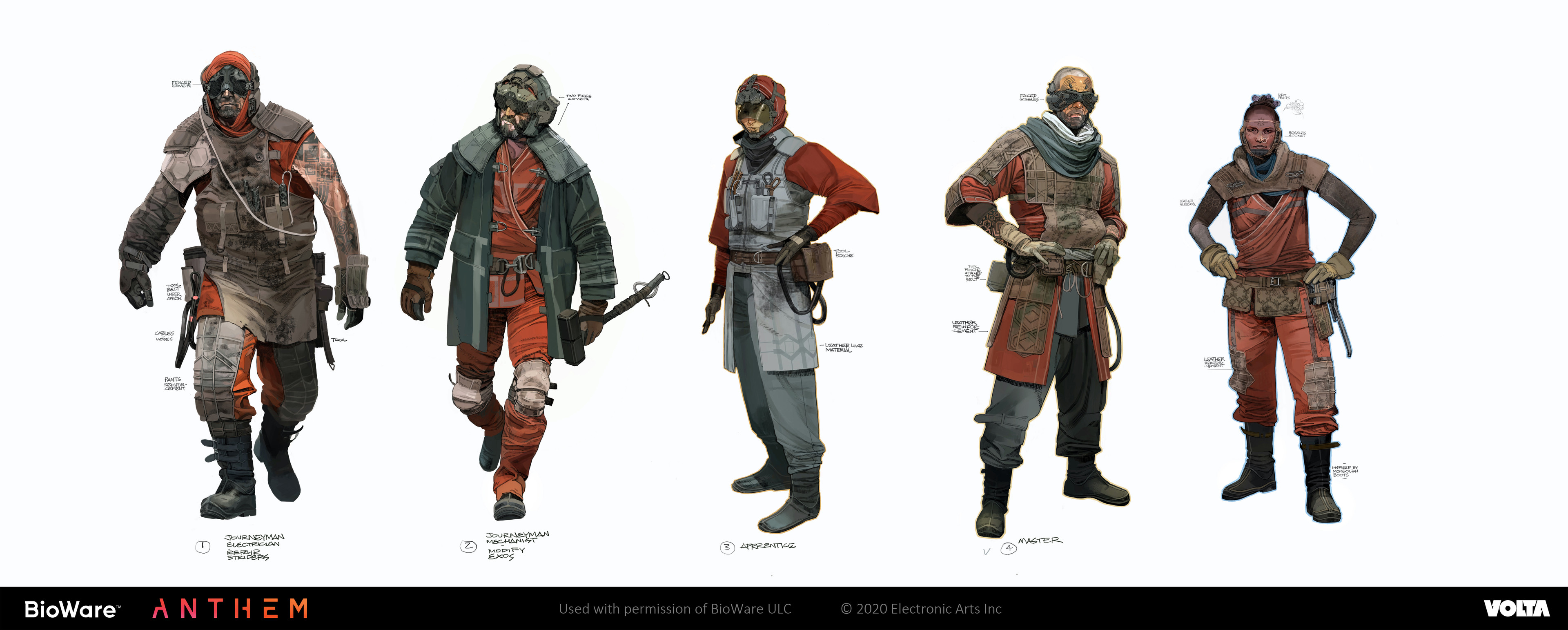 VOLTA - Anthem: Characters