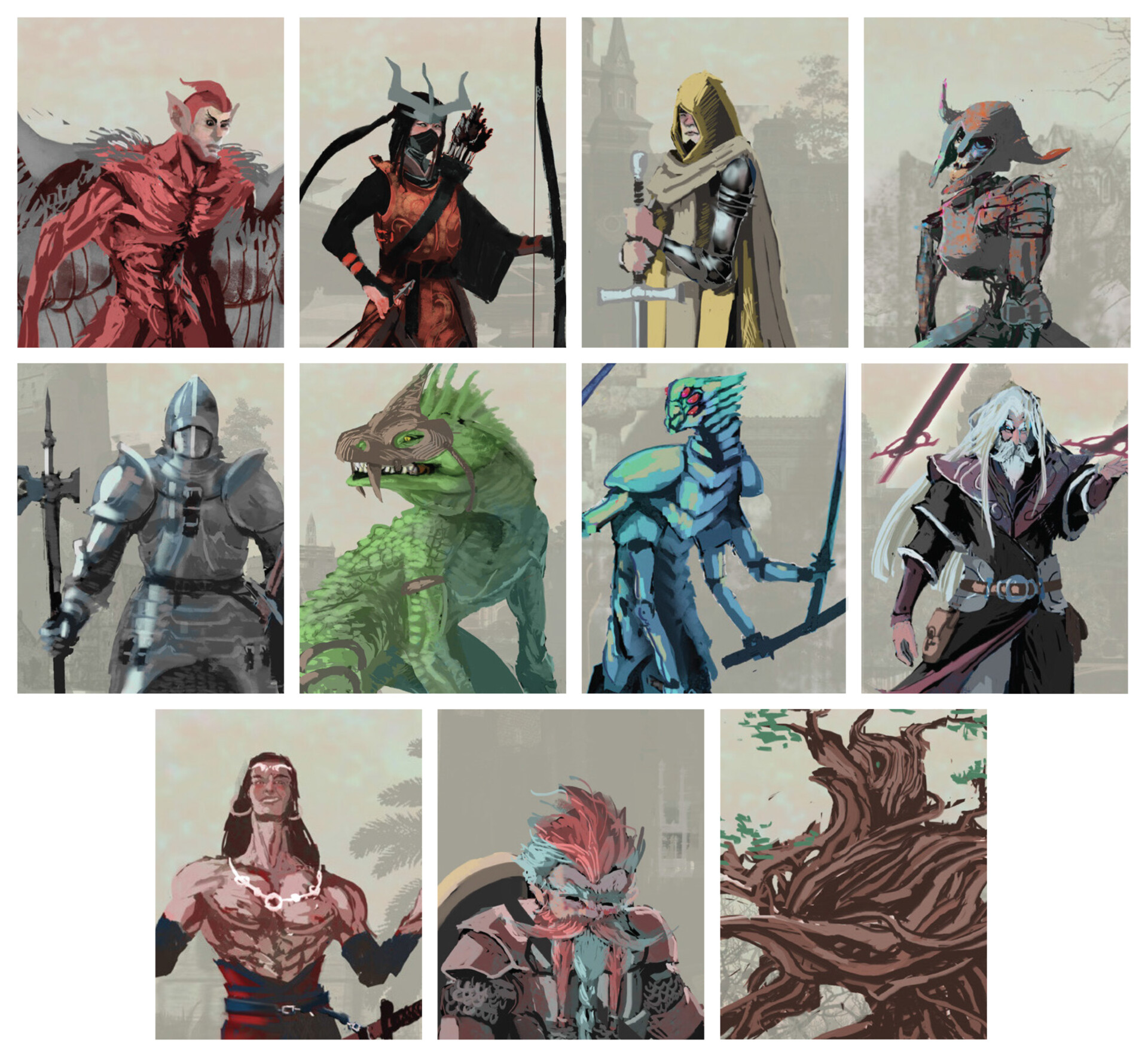 ArtStation - Zargos board game characters re-design