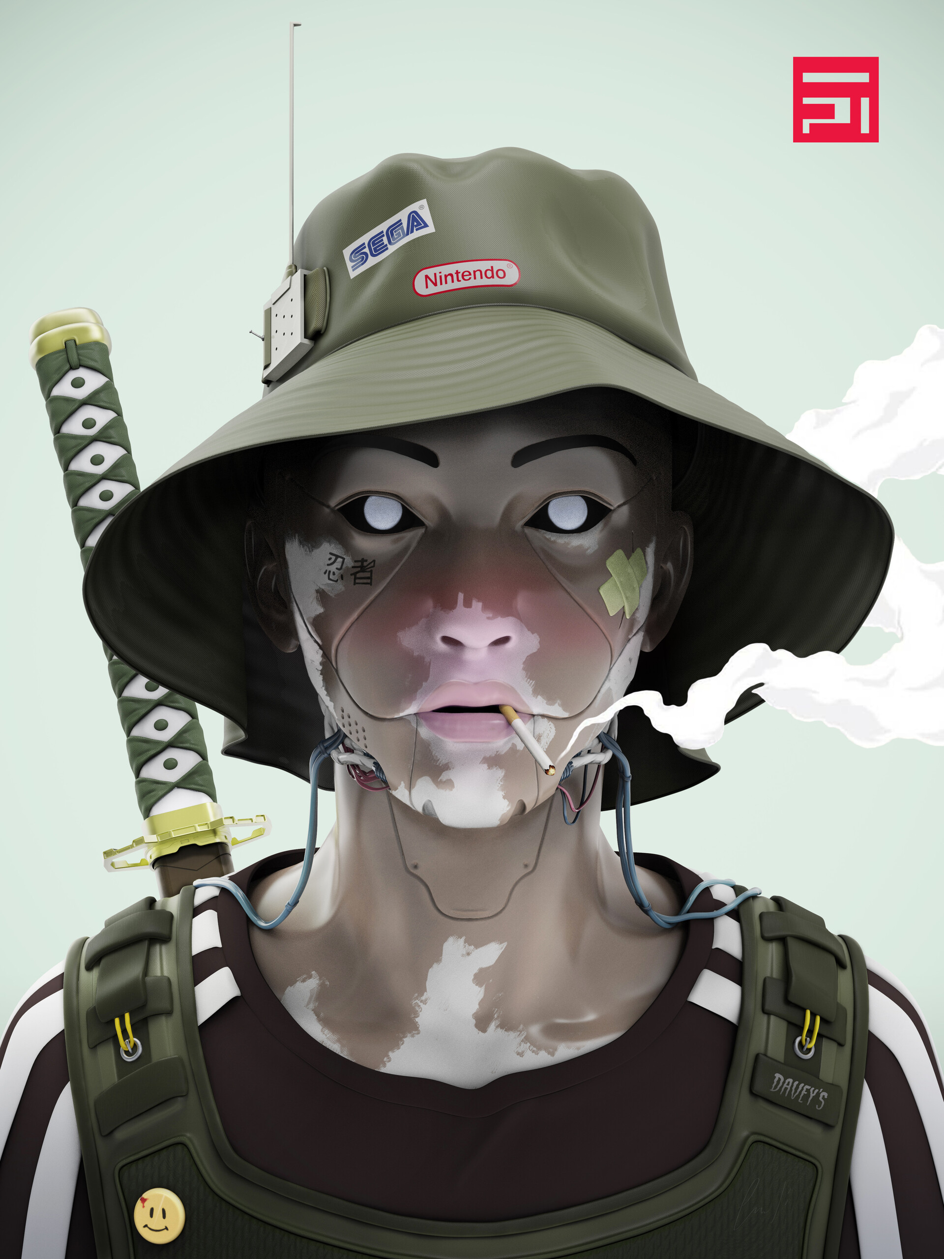 ArtStation - Davey´s Perkins Space Ninja Fan Art