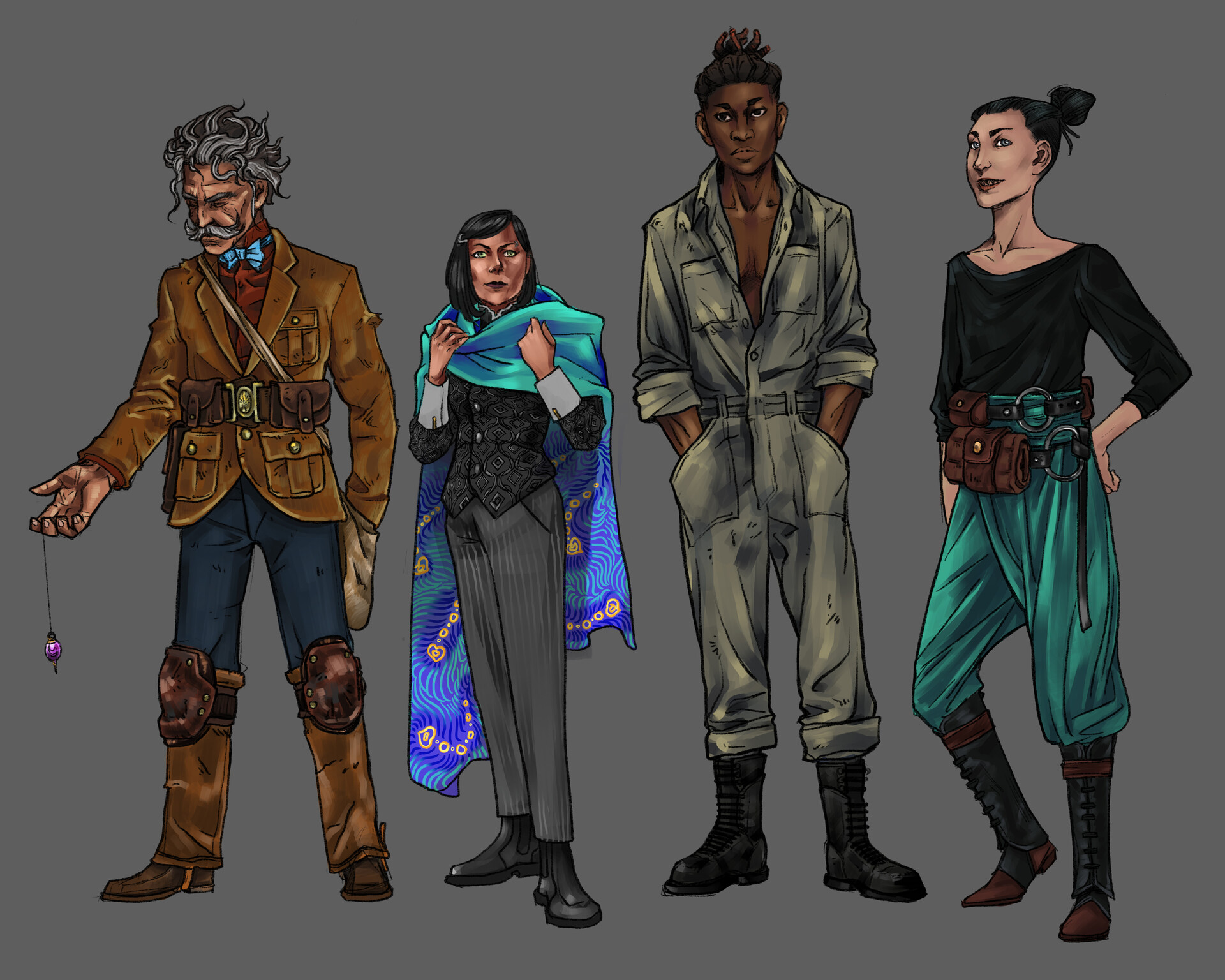 ArtStation - Shattered Sky RPG character art