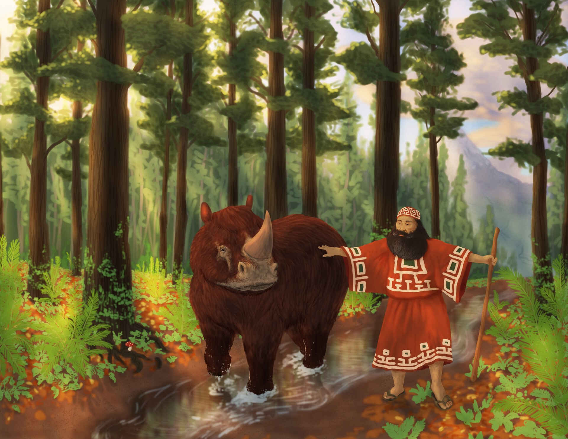 ArtStation - Shaman in the Forest (2018)