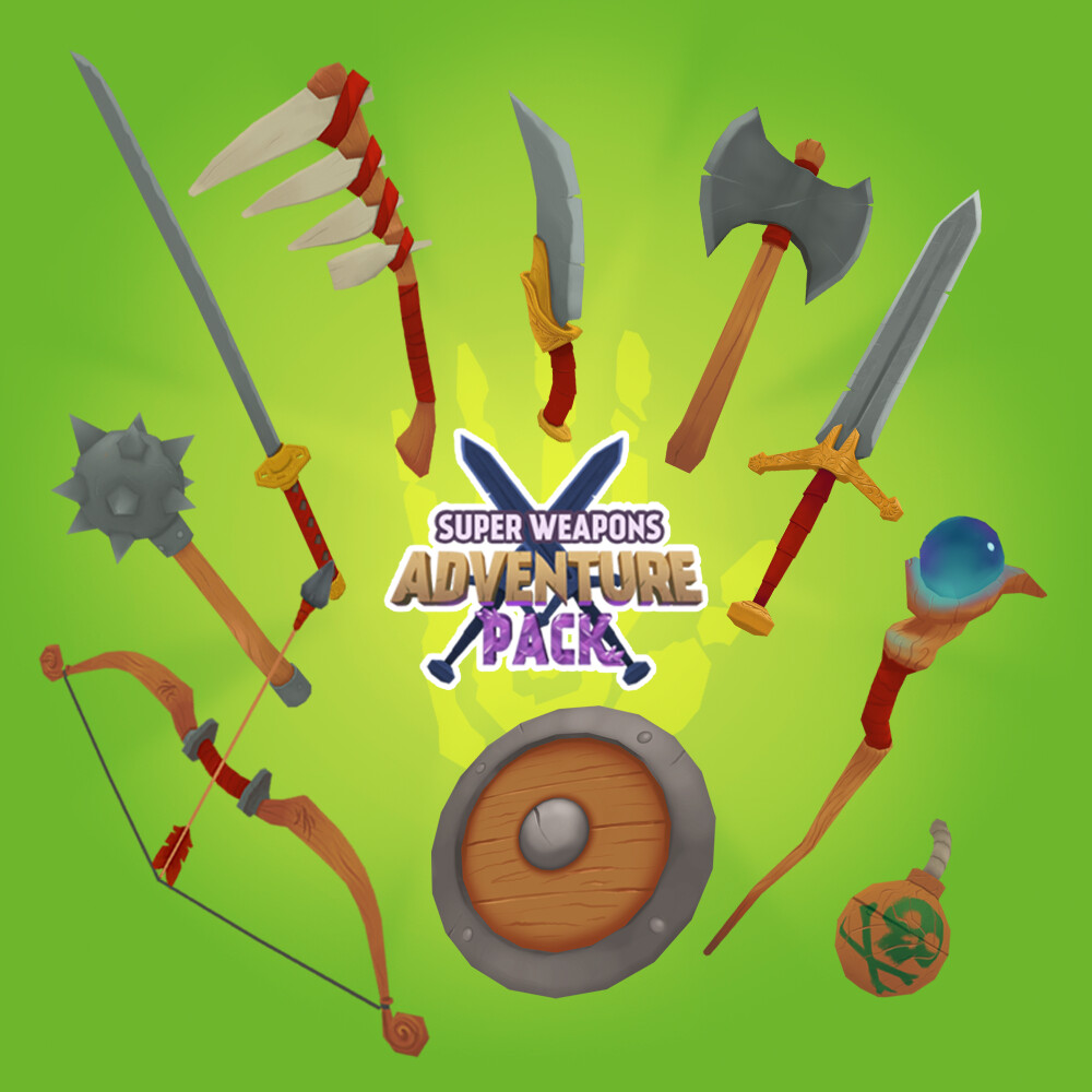 ArtStation - SUPER WEAPONS ADVENTURE PACK I