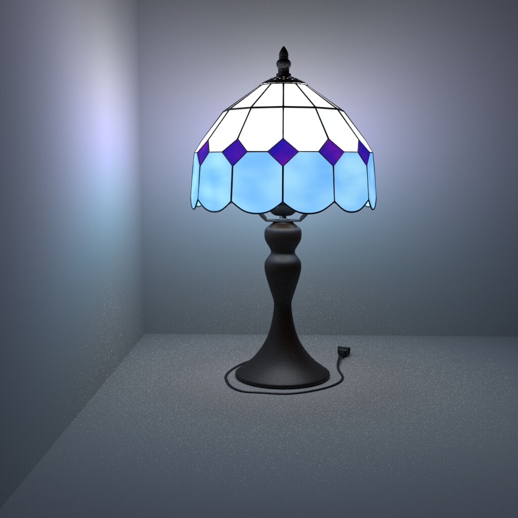 ArtStation - Lamp model, texture and lighting test