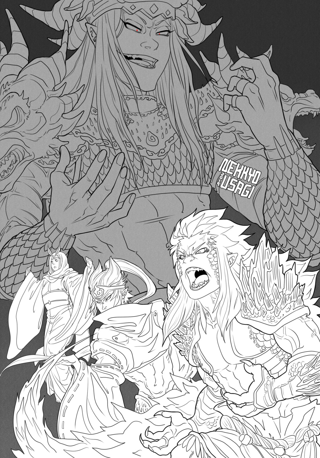 Nekkyo Usagi - Godzilla [Gijinka / Humanized] Kaiju Project