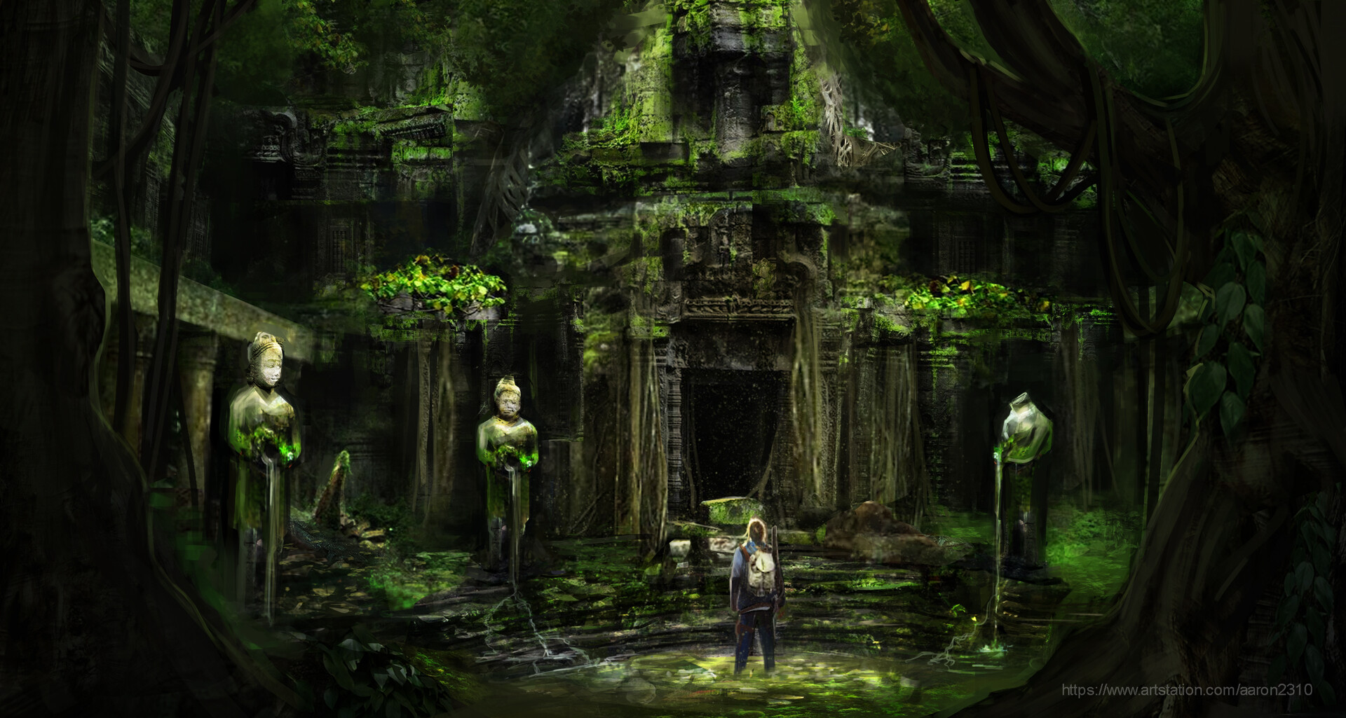 ArtStation - Forest ruin