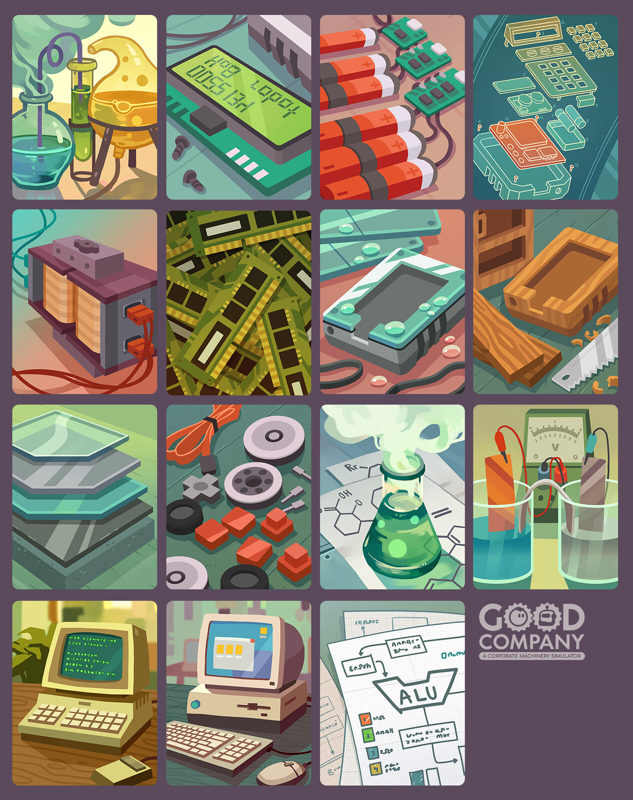 Johanna Forster - Science card illustrations