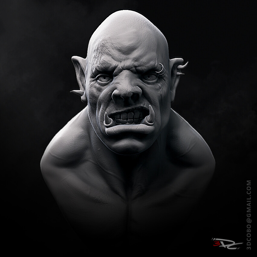 ArtStation - Orc Head