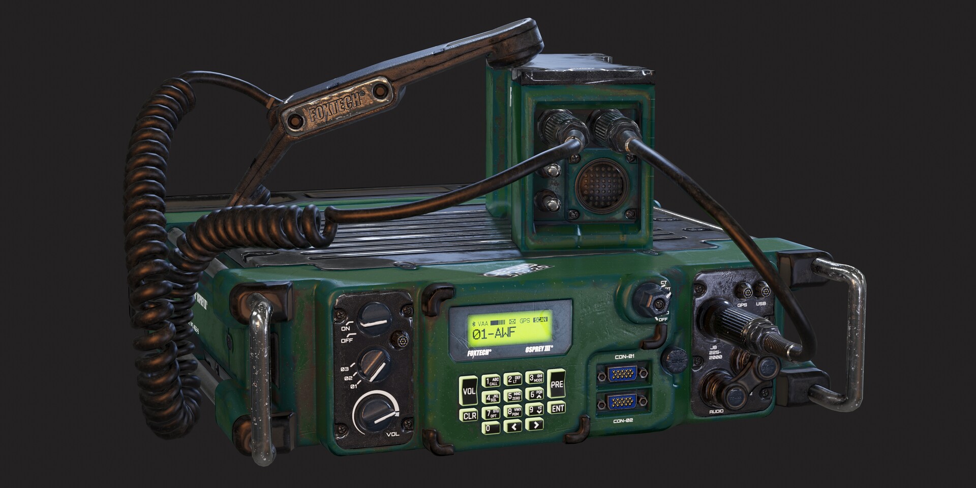 ArtStation - Military Radio. Tutorial by Simon Fuchs