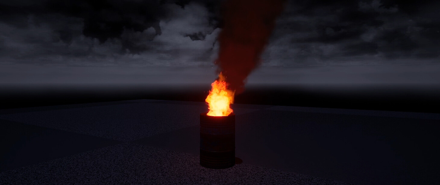 ArtStation - Barrel fireplace VFX