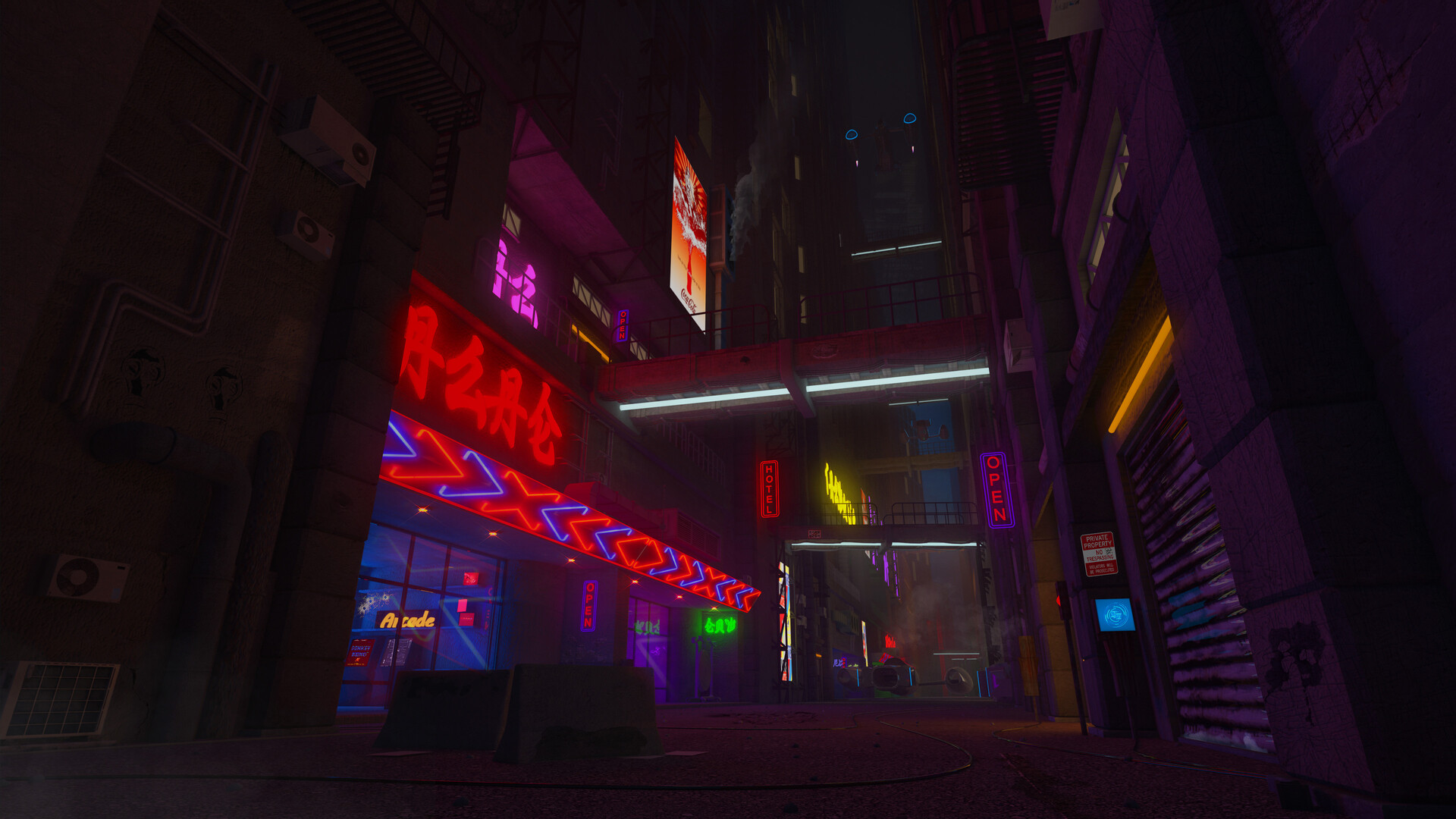 ArtStation - Cyberpunk street