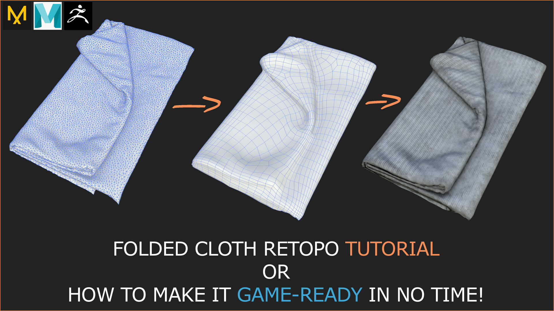 Joan Tassov - Fast Retopology of Folded Cloth Tutorial