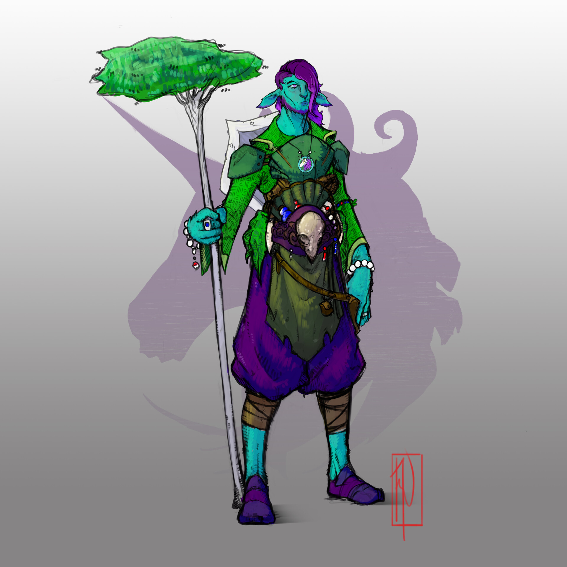 ArtStation - Furbolg Druid - Commission