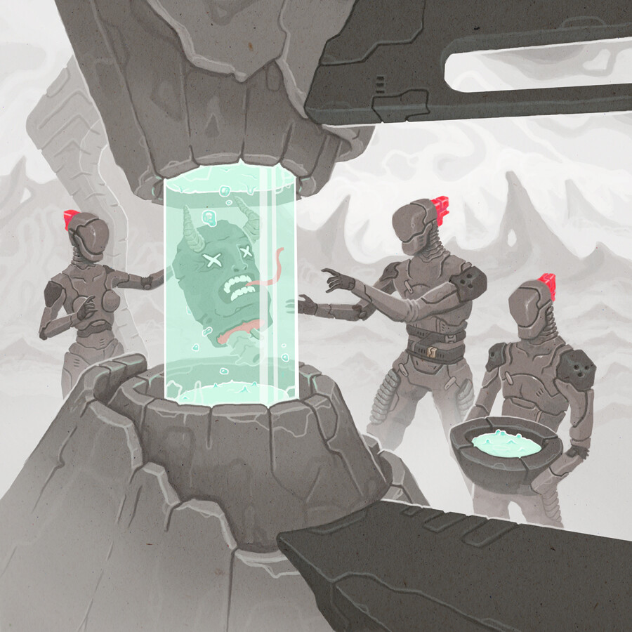 ArtStation - Demon Head Soda