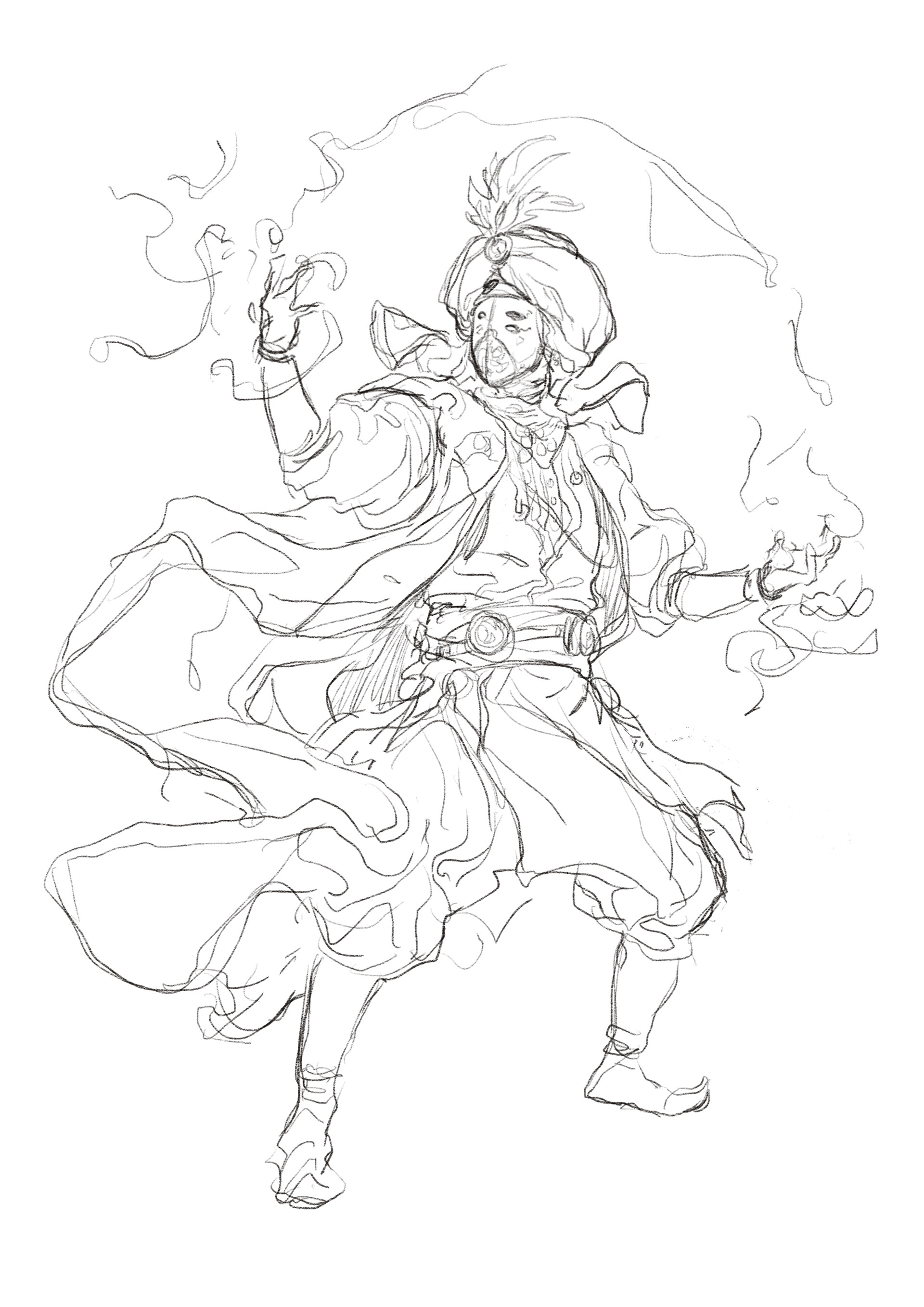 Dominik Derow - Storm Conjurer: Full Character Art