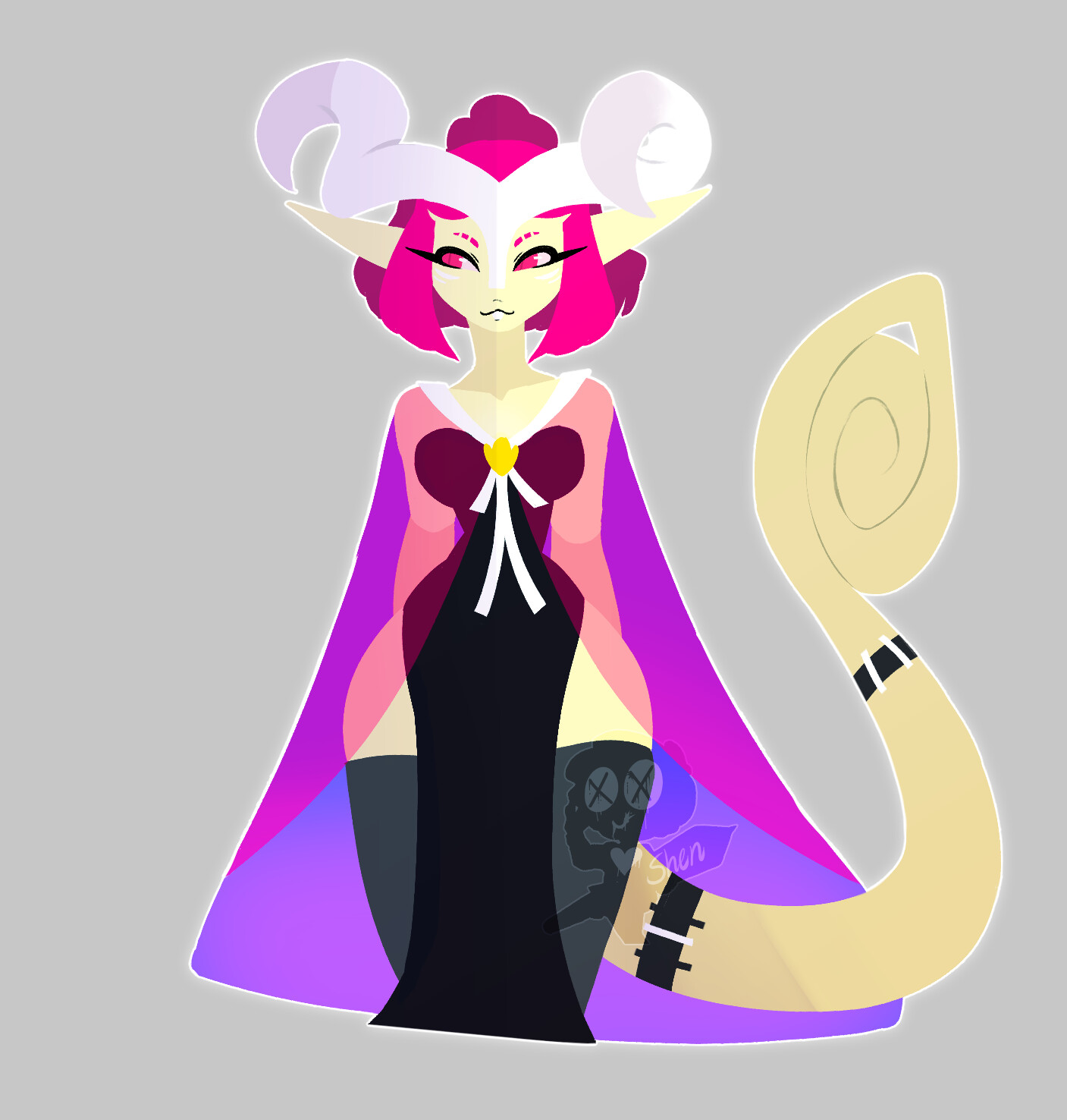 ArtStation - DnD Character design - Tiefling Sorcerer