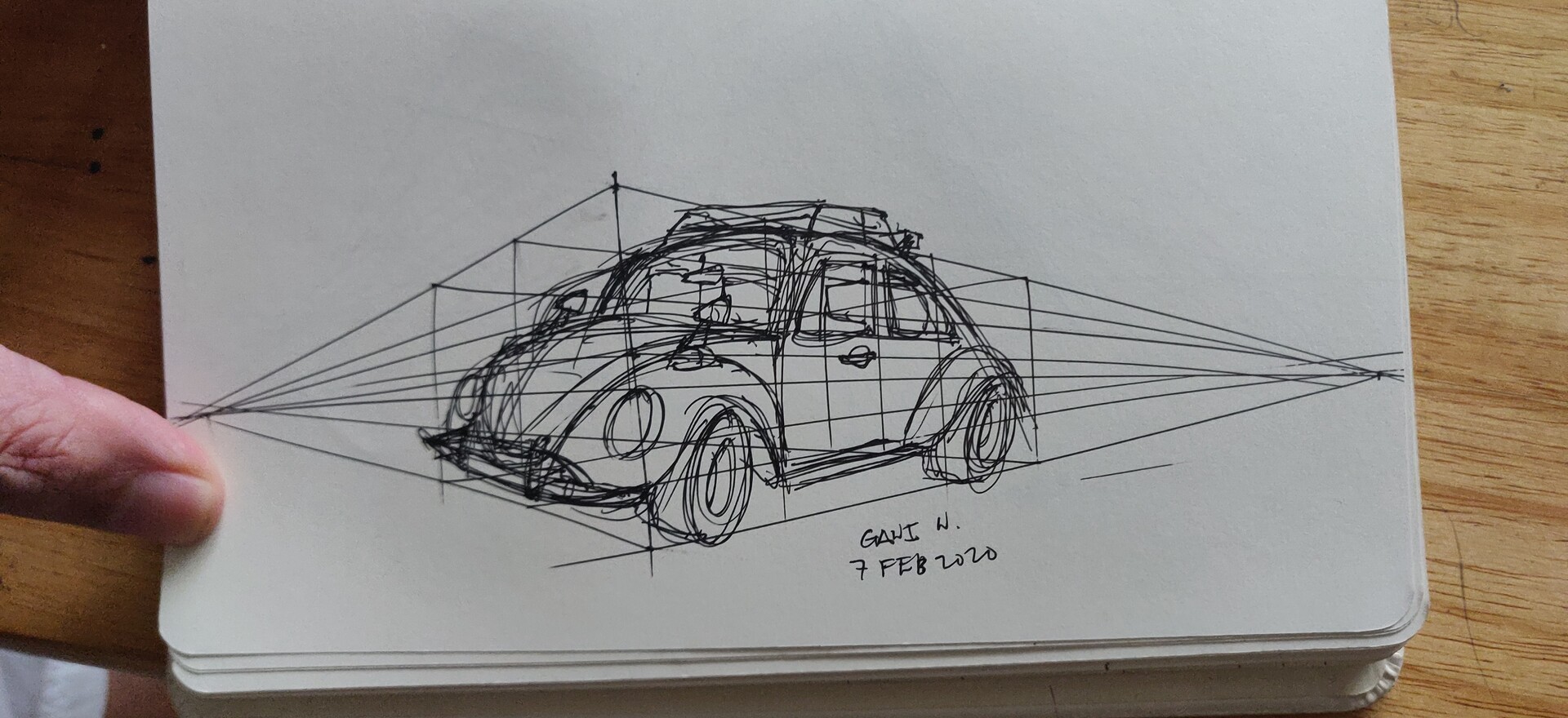 how to draw a car with 2 point perspective