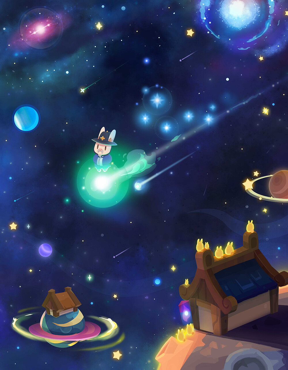 ArtStation - Bunny bunny Comet Machholz