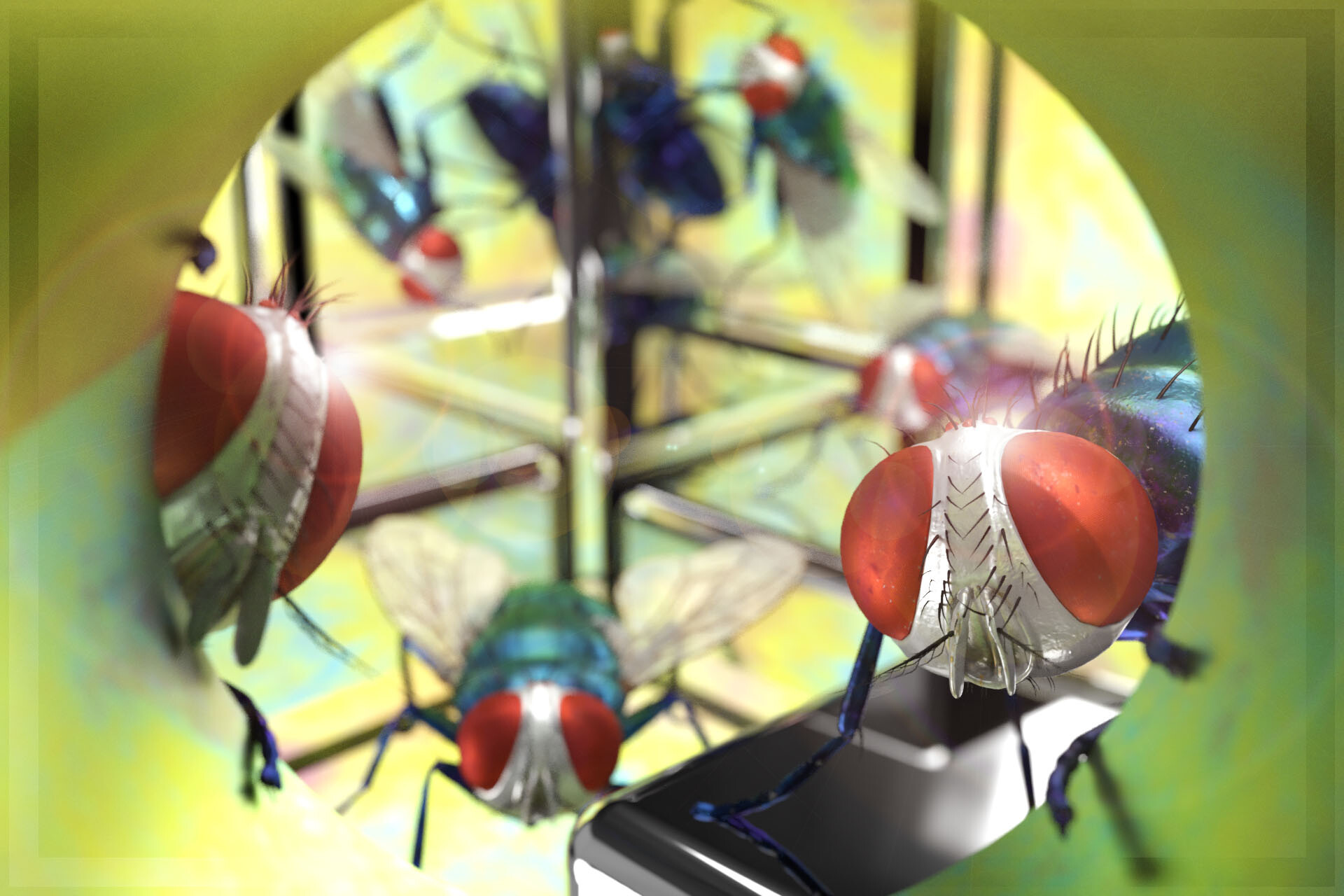 ArtStation - The secret night club of flies