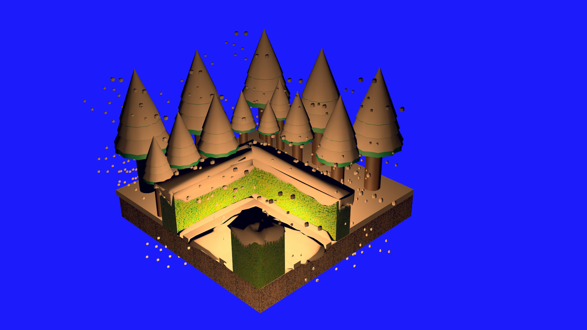 ArtStation - Winter Hedge Maze