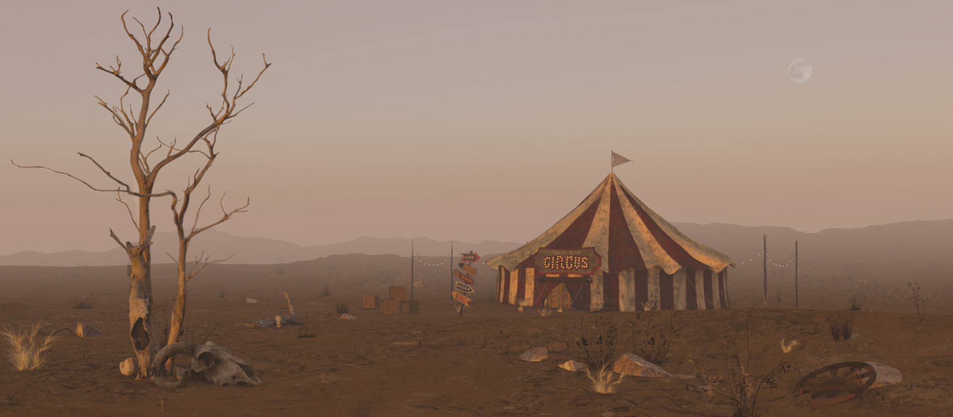ArtStation - 3D Desert Circus Environment