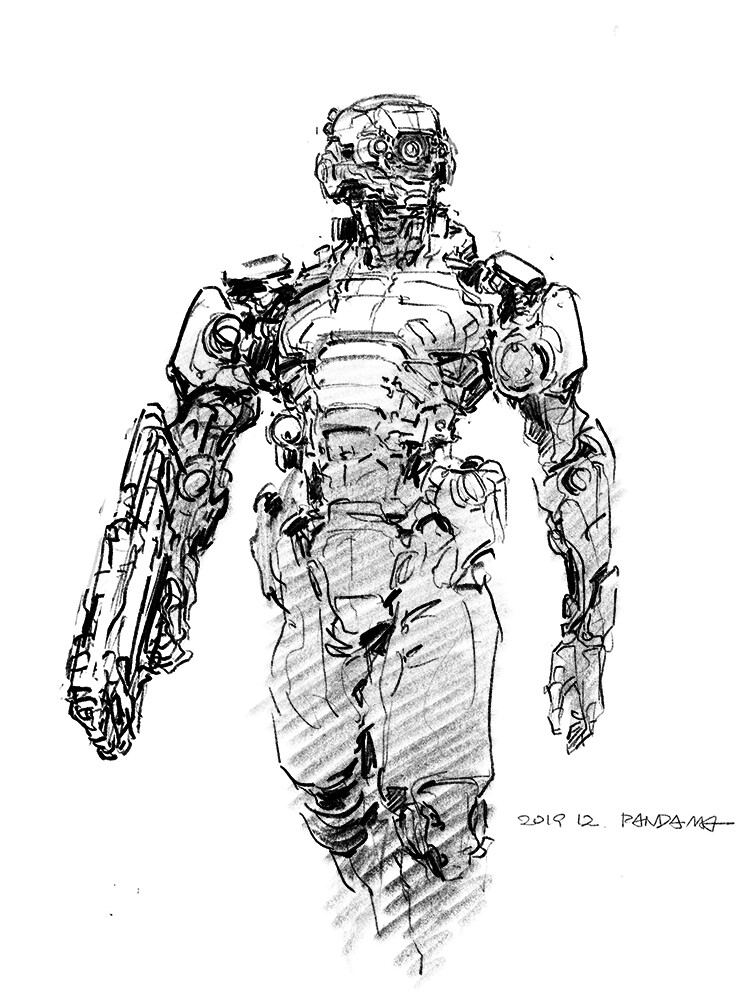 ArtStation - ROBOT Sketching # 001