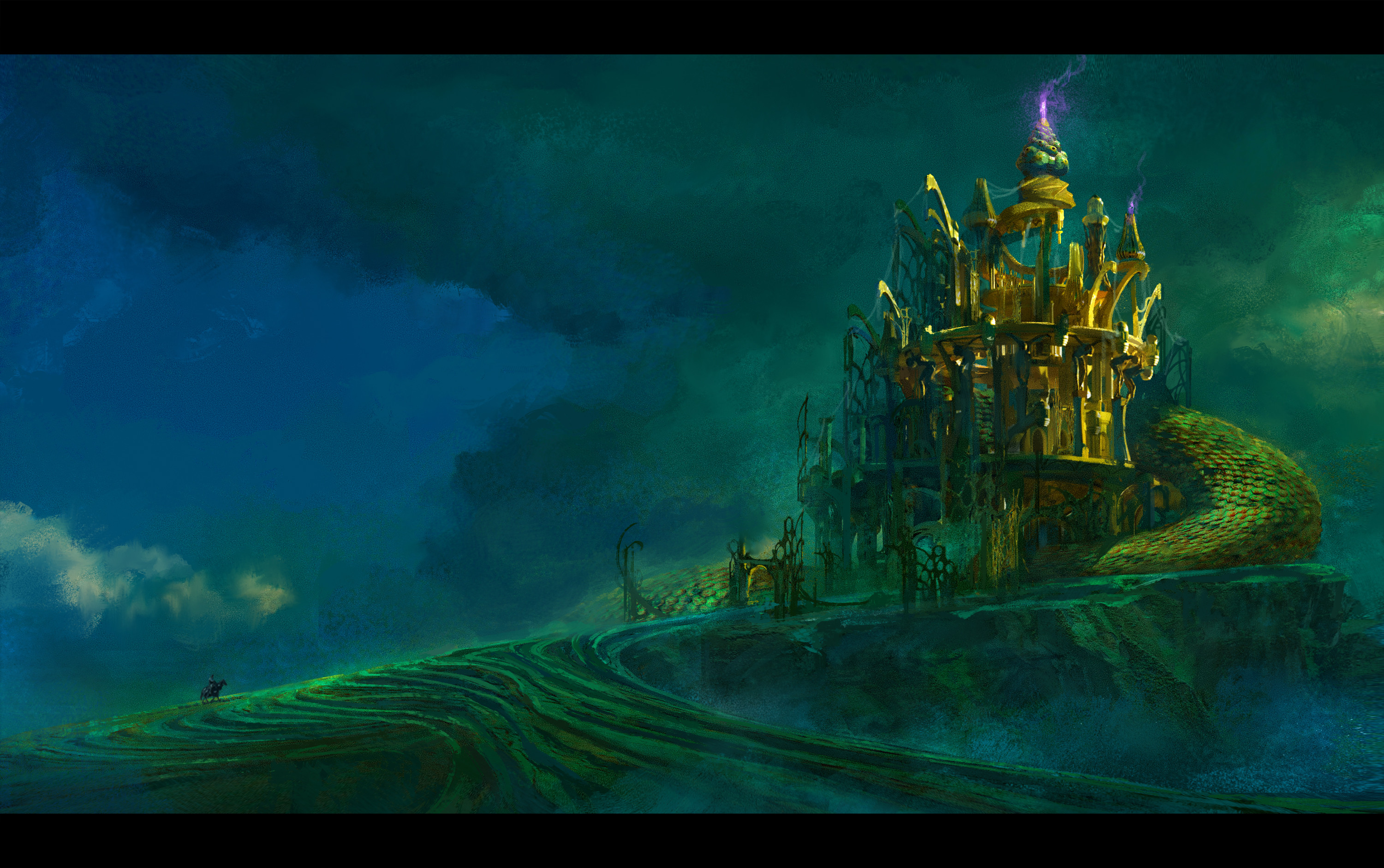 Snake Castle by Sergii Golotovskiy : r/ImaginaryCastles