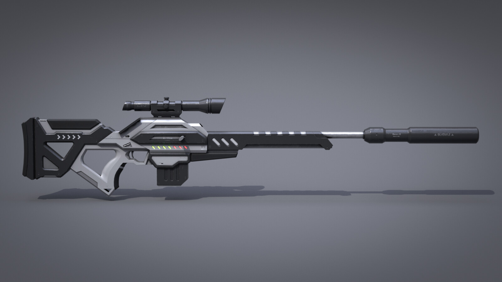 Krzysztof Pitek - Futuristic Sniper Rifle