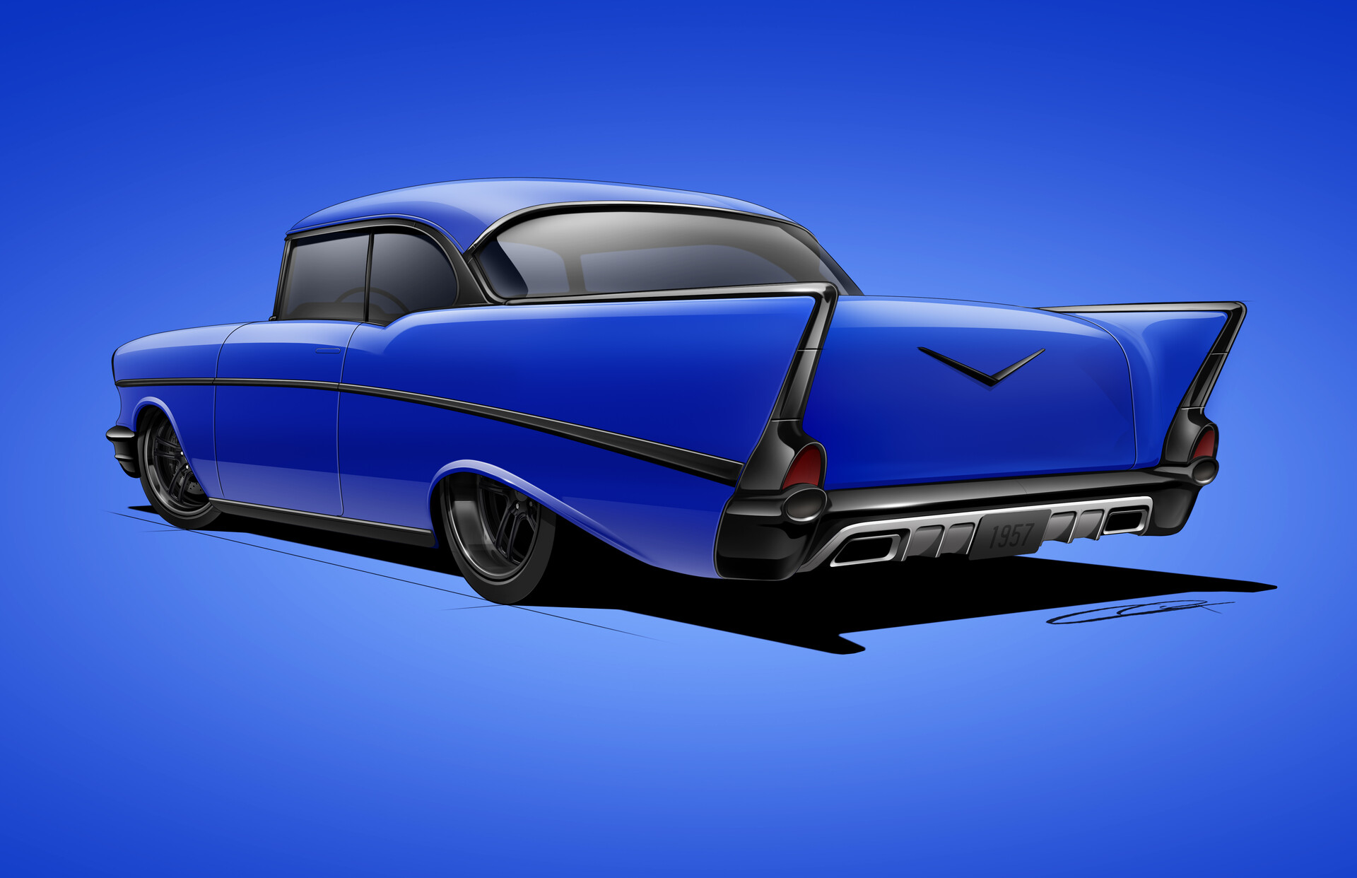 ArtStation - 57 Chevy
