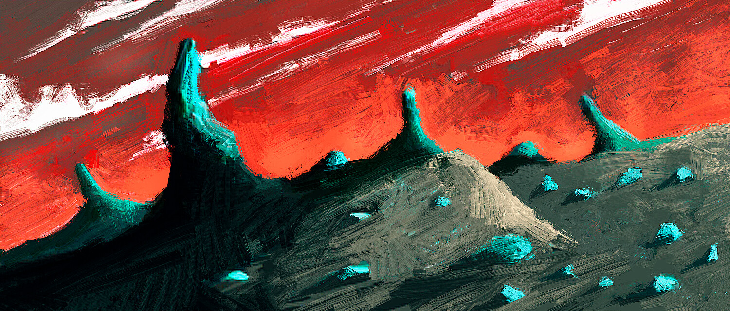 ArtStation - alien landscape