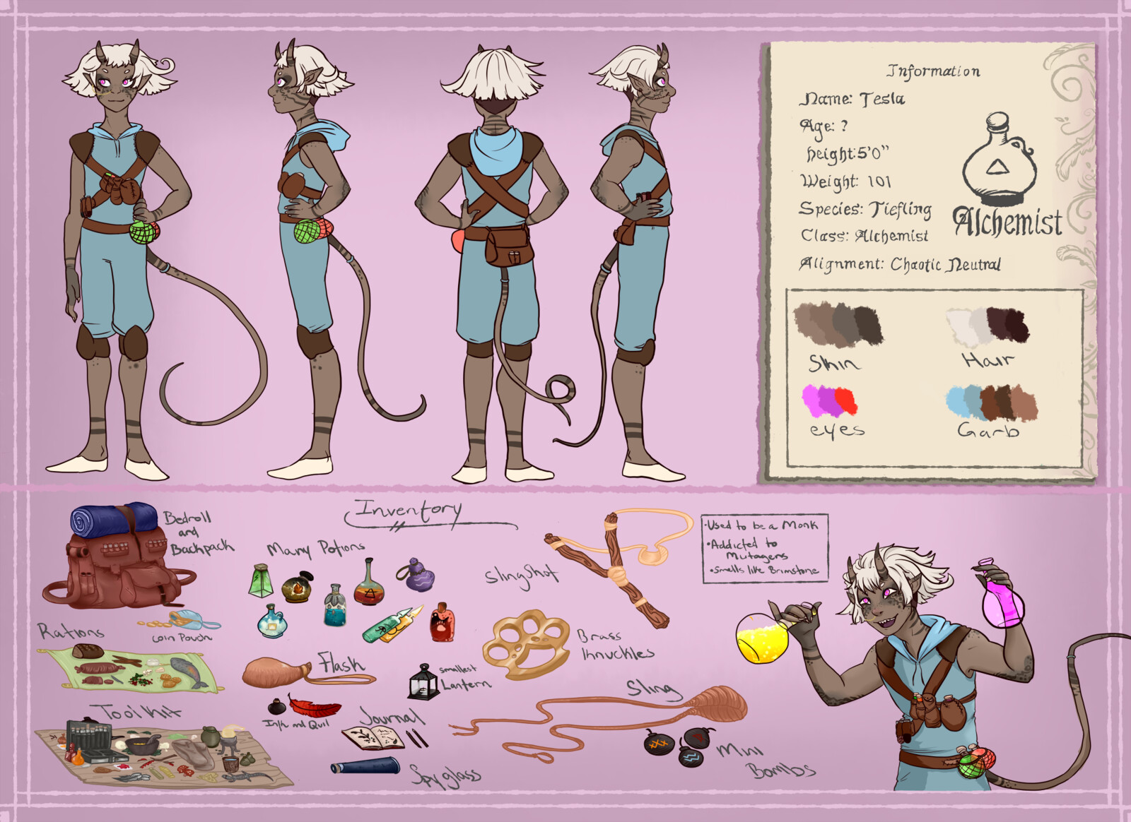 Jesse Quinones - Character Sheet - Tiefling