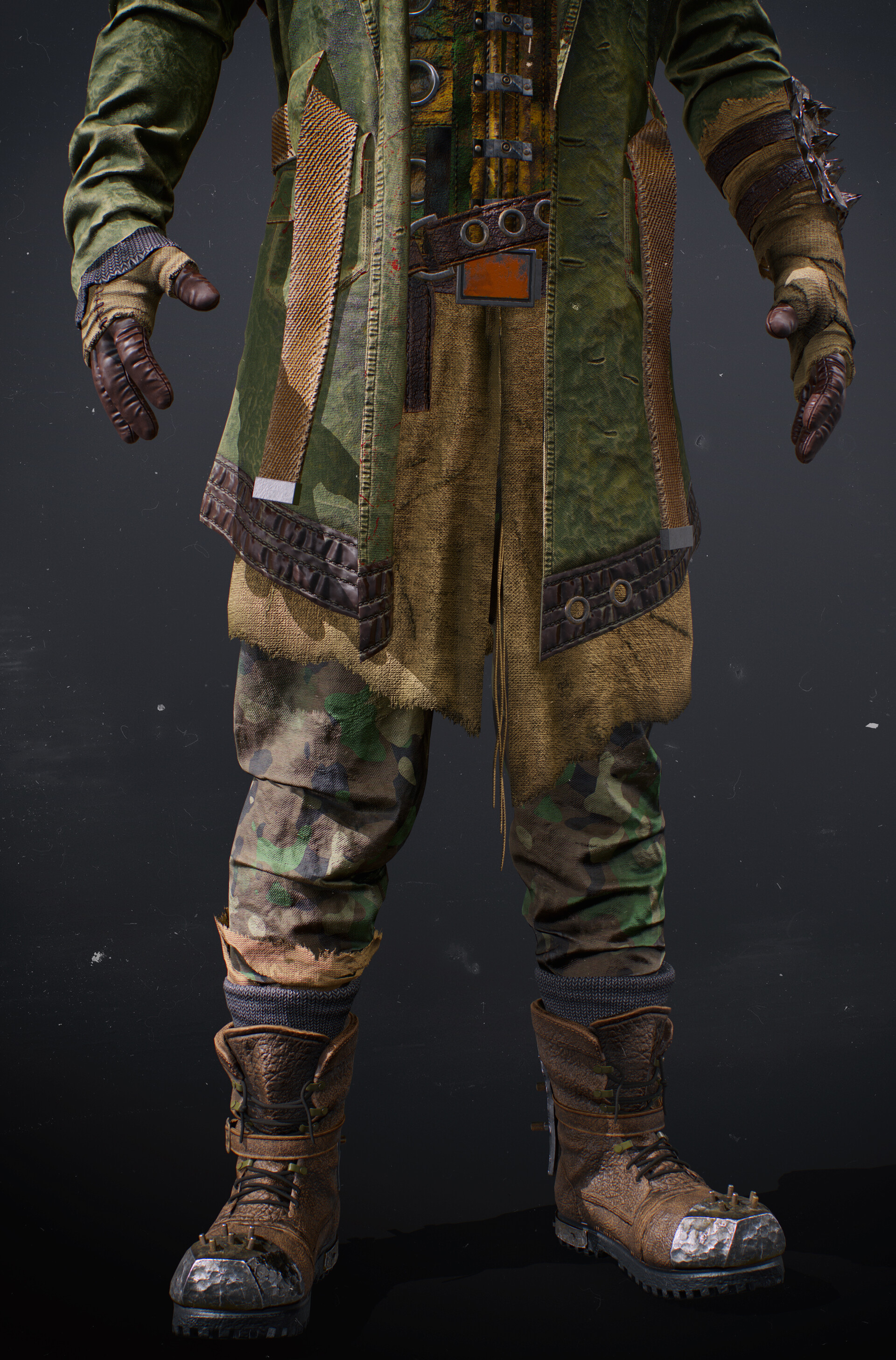 Shibin Thomas - MASK MAN Texturing Realtime Render Marmoset