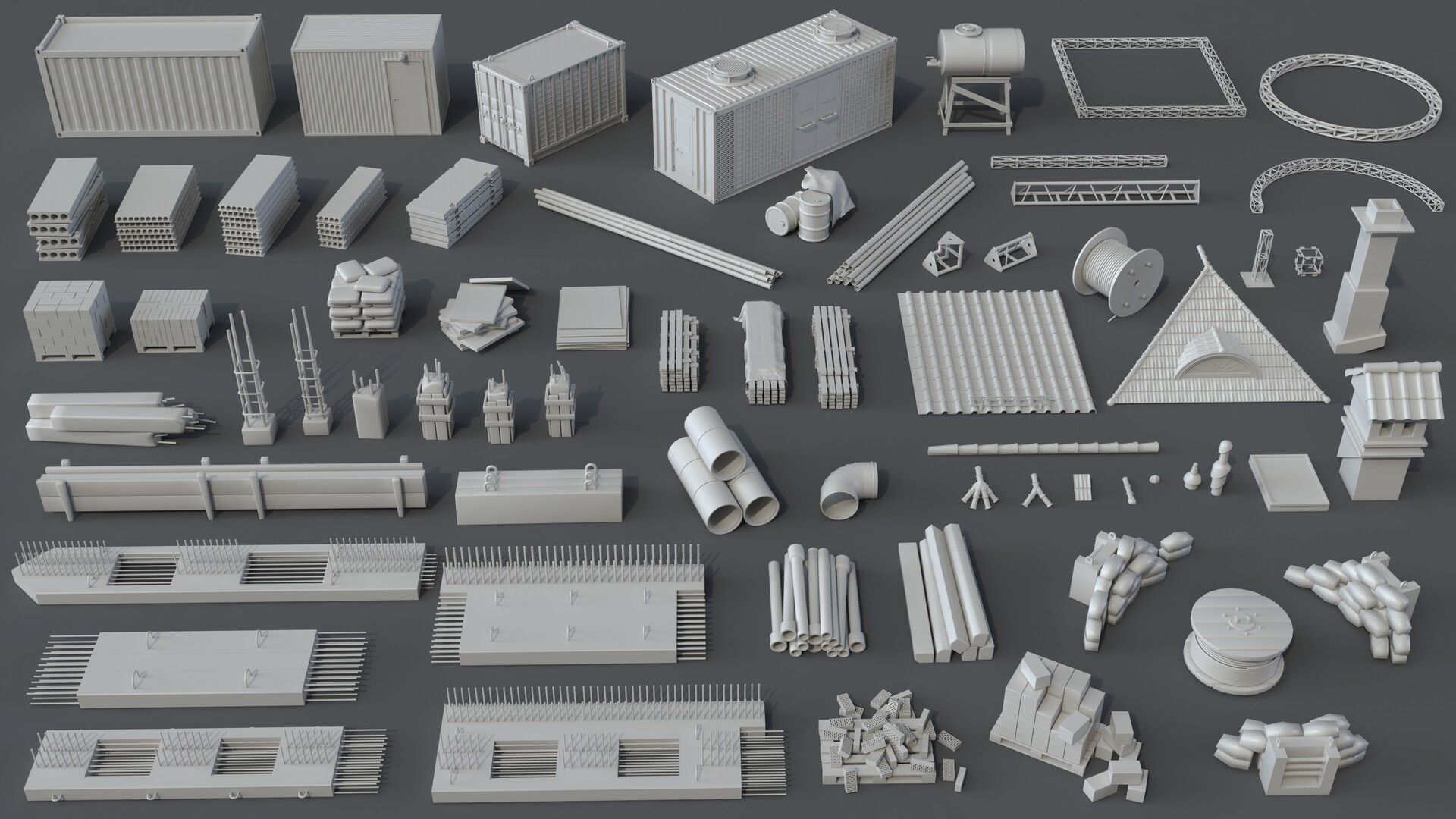ArtStation - Construction Pack- 66 pieces