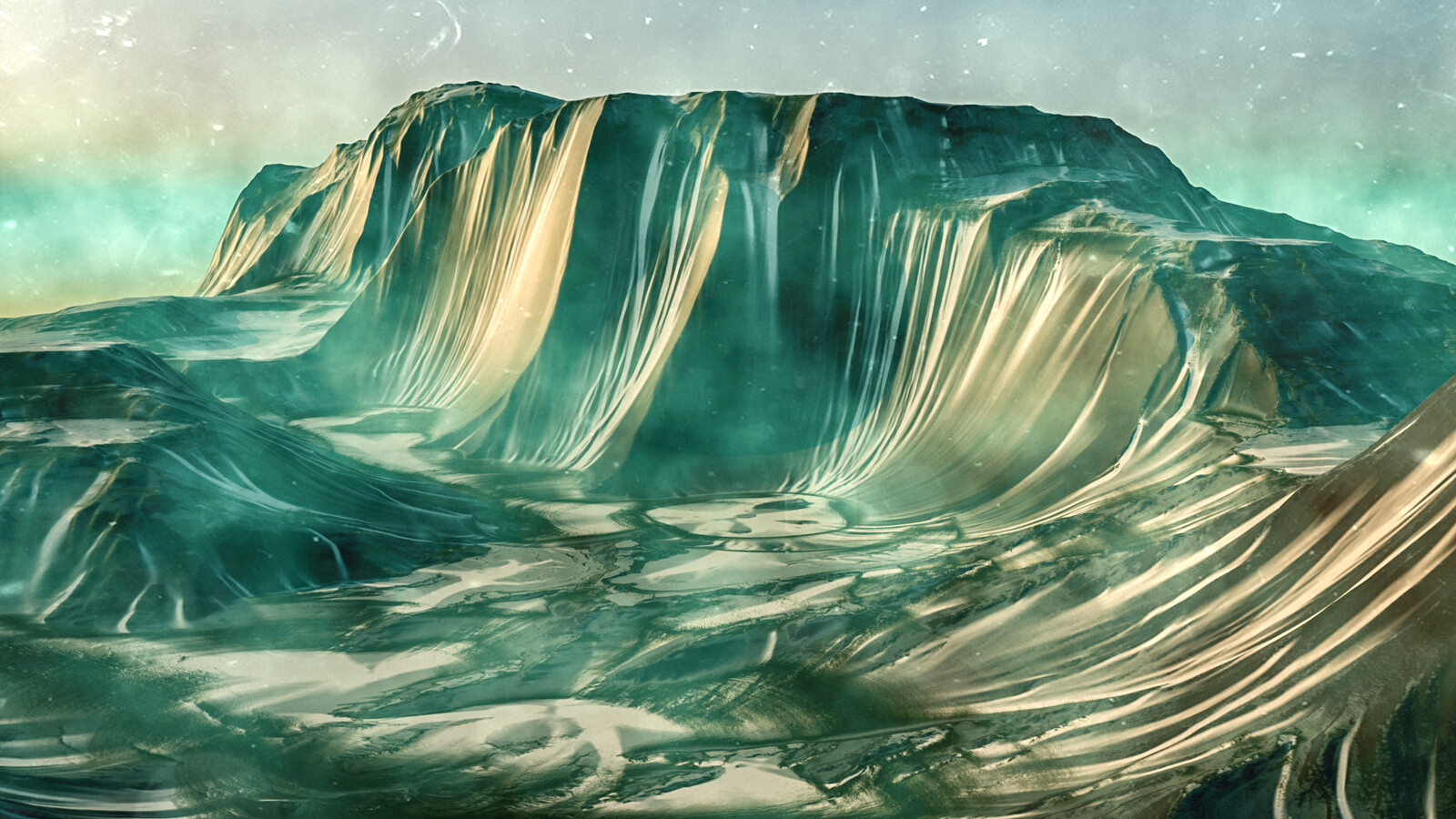 Andrew Krivulya - Fantasy cliffs concept