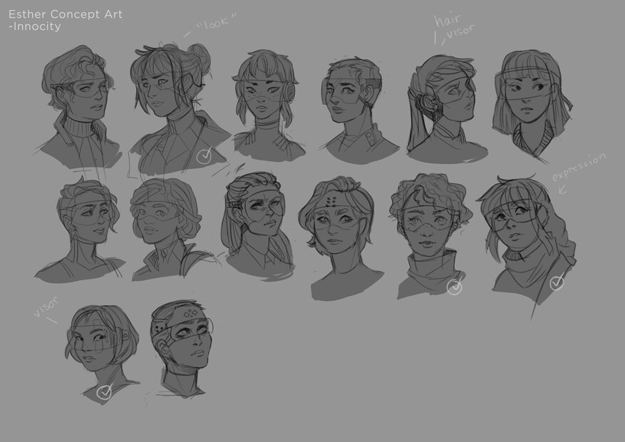 ArtStation - Esther Character Concepts