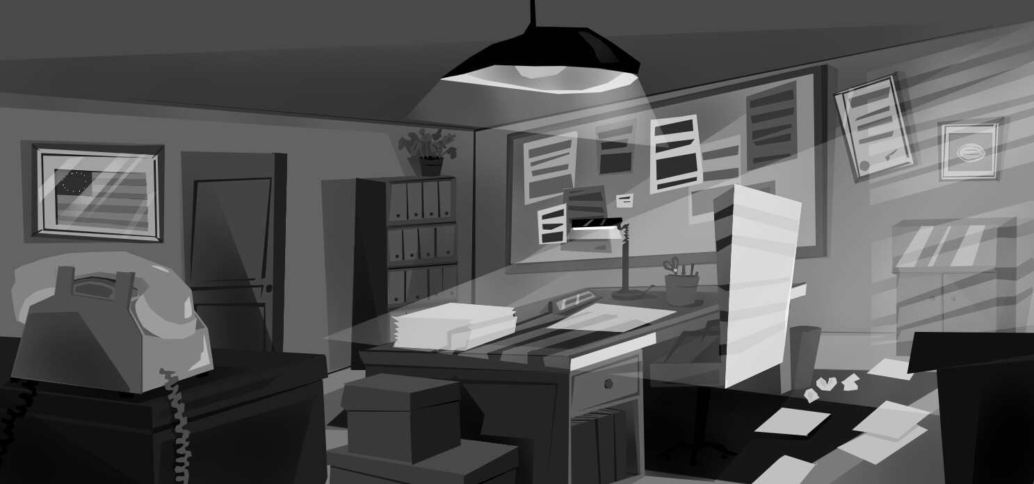ArtStation - Bureau_Intention_Décor