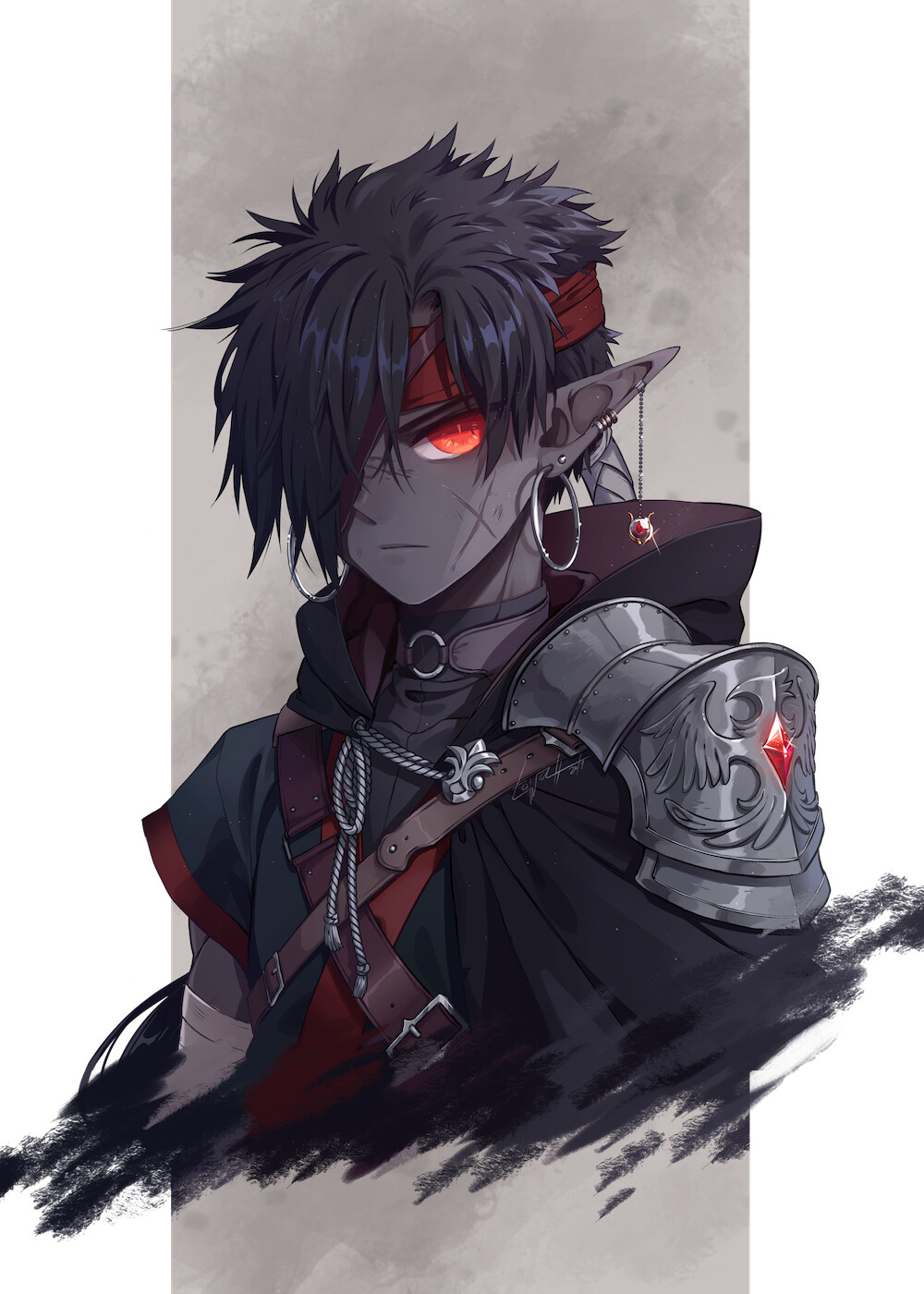 Anime Male Dark Elves