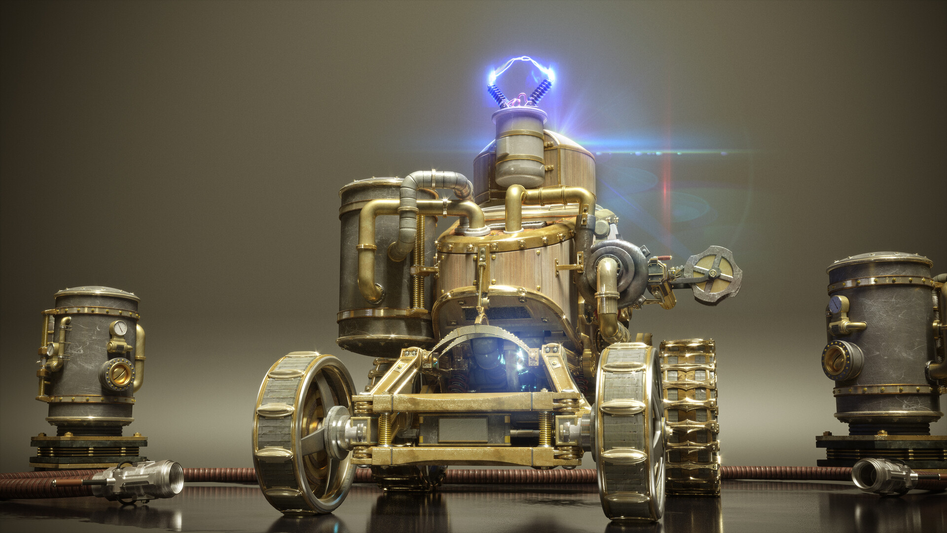 Jason Lewis - Steampunk Crowd Control Tank