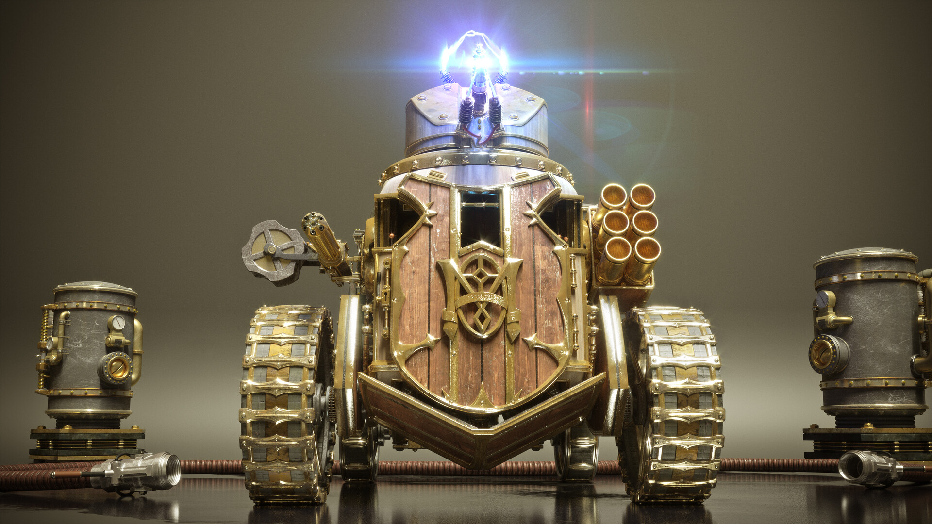 Jason Lewis - Steampunk Crowd Control Tank