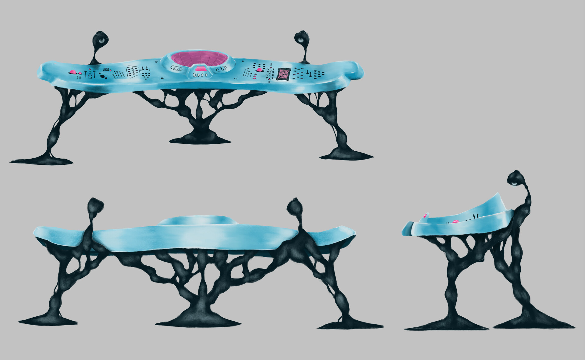 Jordan Proffitt-Hilbert - Alien Desk for Short Film Rescue Party